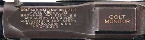 Browning Automatic Rifle R80 Colt Monitor Machine Rifle