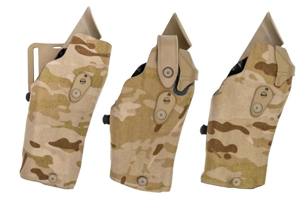 Safariland Red Dot Sight Holsters in Multicam Arid